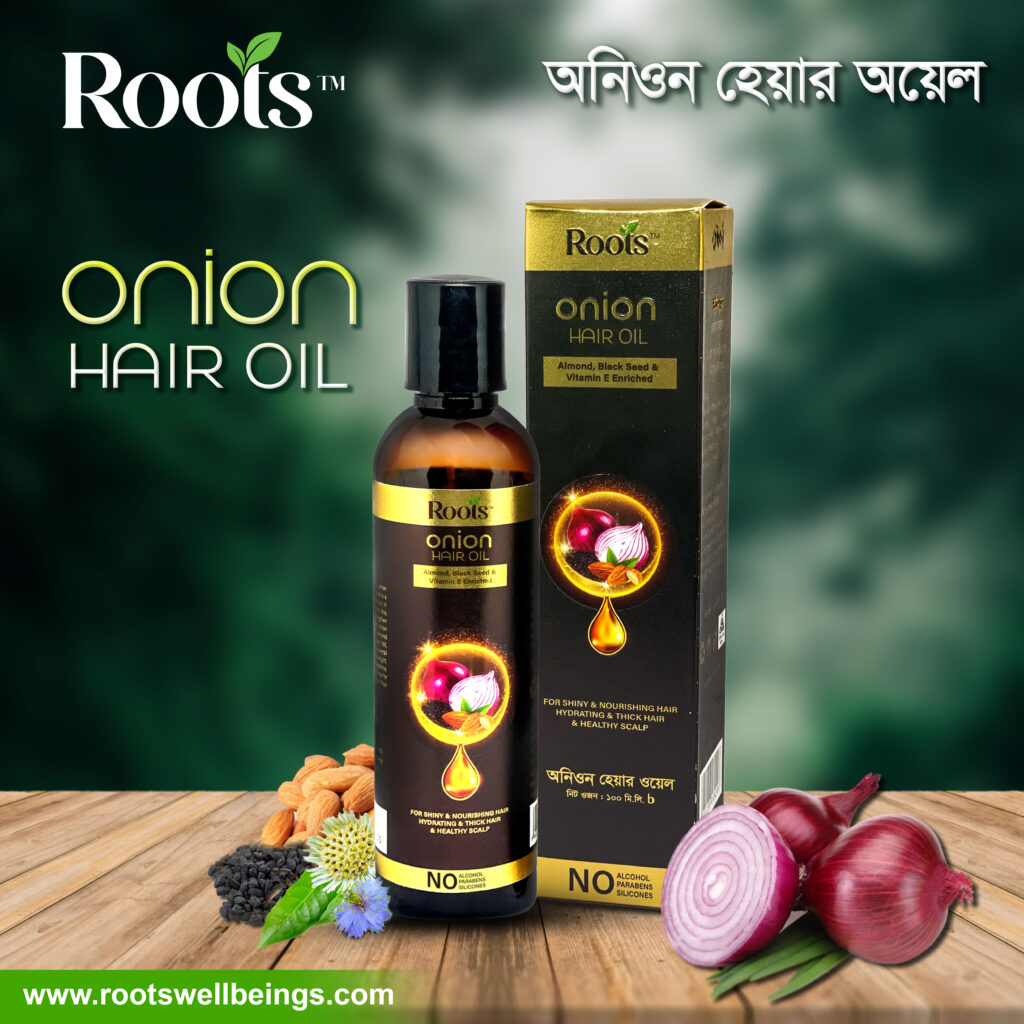 Roots Onion Hair Oil 100ml - Roots Wellbeing Limited