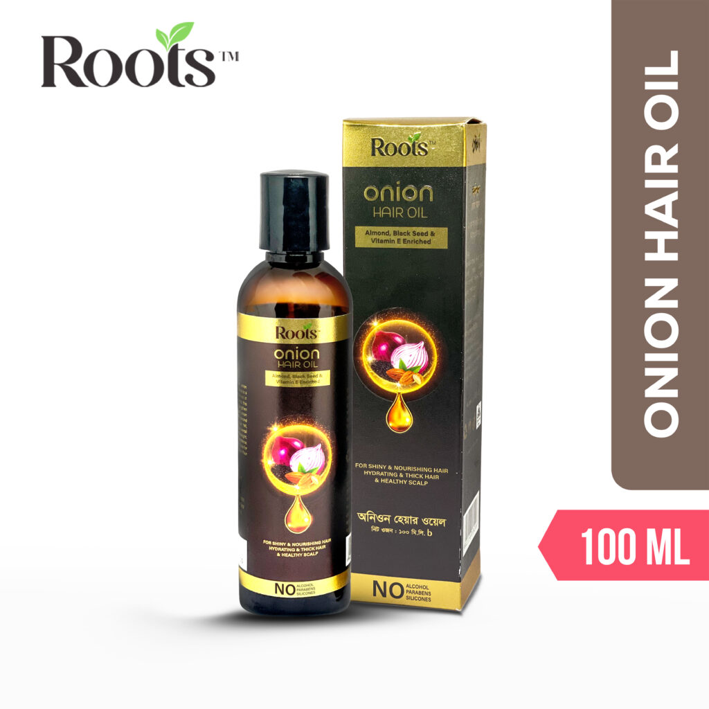 Roots Onion Hair Oil 100ml - Roots Wellbeing Limited